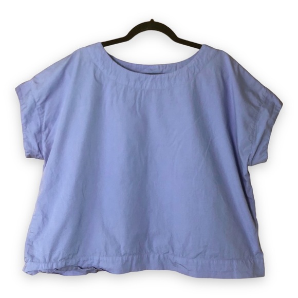 cut loose | Tops | Cut Loose Organic Cotton Poplin Short Sleeve Crop ...